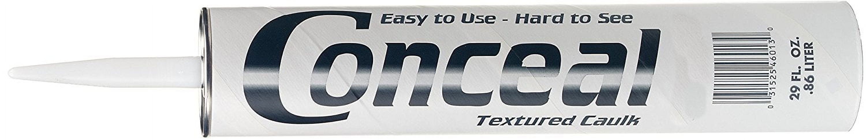 Sashco Conceal Acrylic Latex Textured Caulk, 29 oz Cartridge, Brown ...