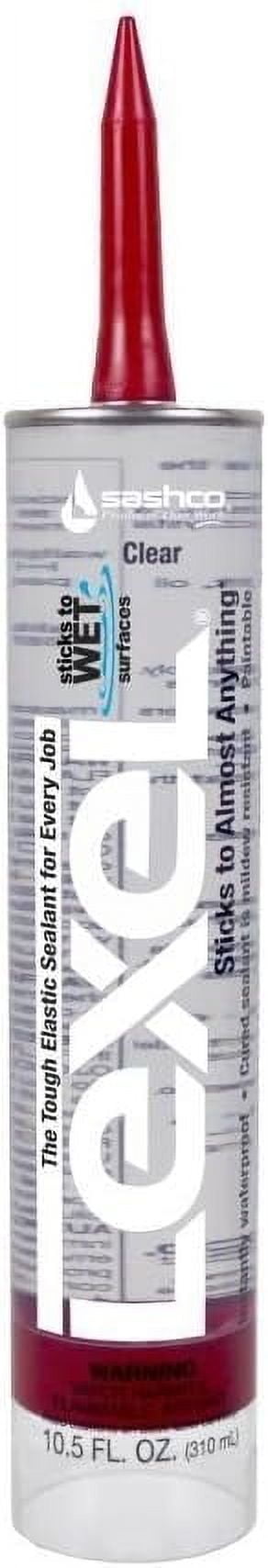 Sashco Inc 13010 6 Pack 10.5 oz. Lexel Adhesive Caulk, Clear - Walmart.com