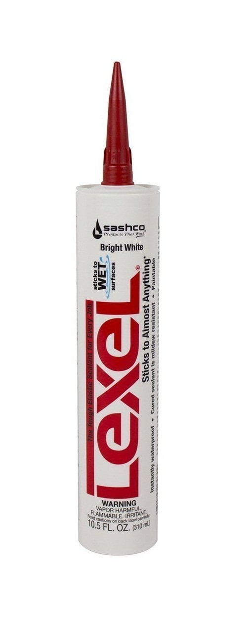 Sashco Inc 13030 18 Pack 10.5 oz. Lexel Adhesive Caulk, White - Walmart.com