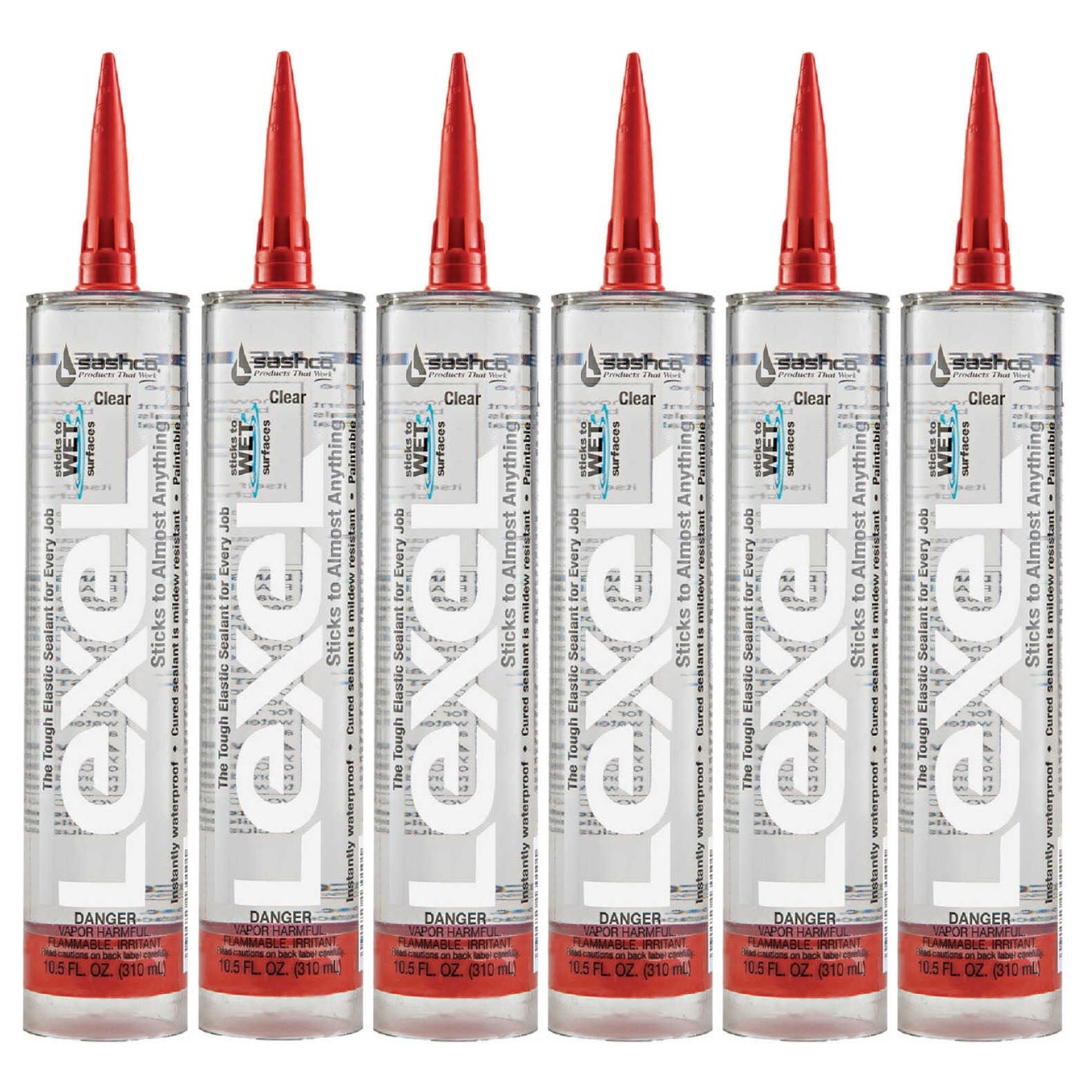 Sashco Lexel 10.5-oz Multi-Use Clear Paintable Solvent Adhesive Caulk ...