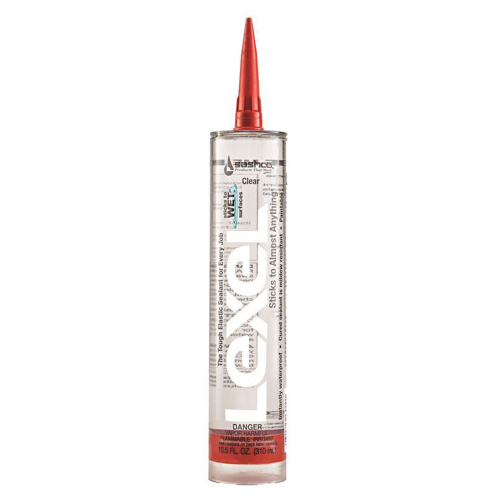 Sashco Lexel Clear Synthetic Rubber All Purpose Caulk 10.5 oz - Walmart.com