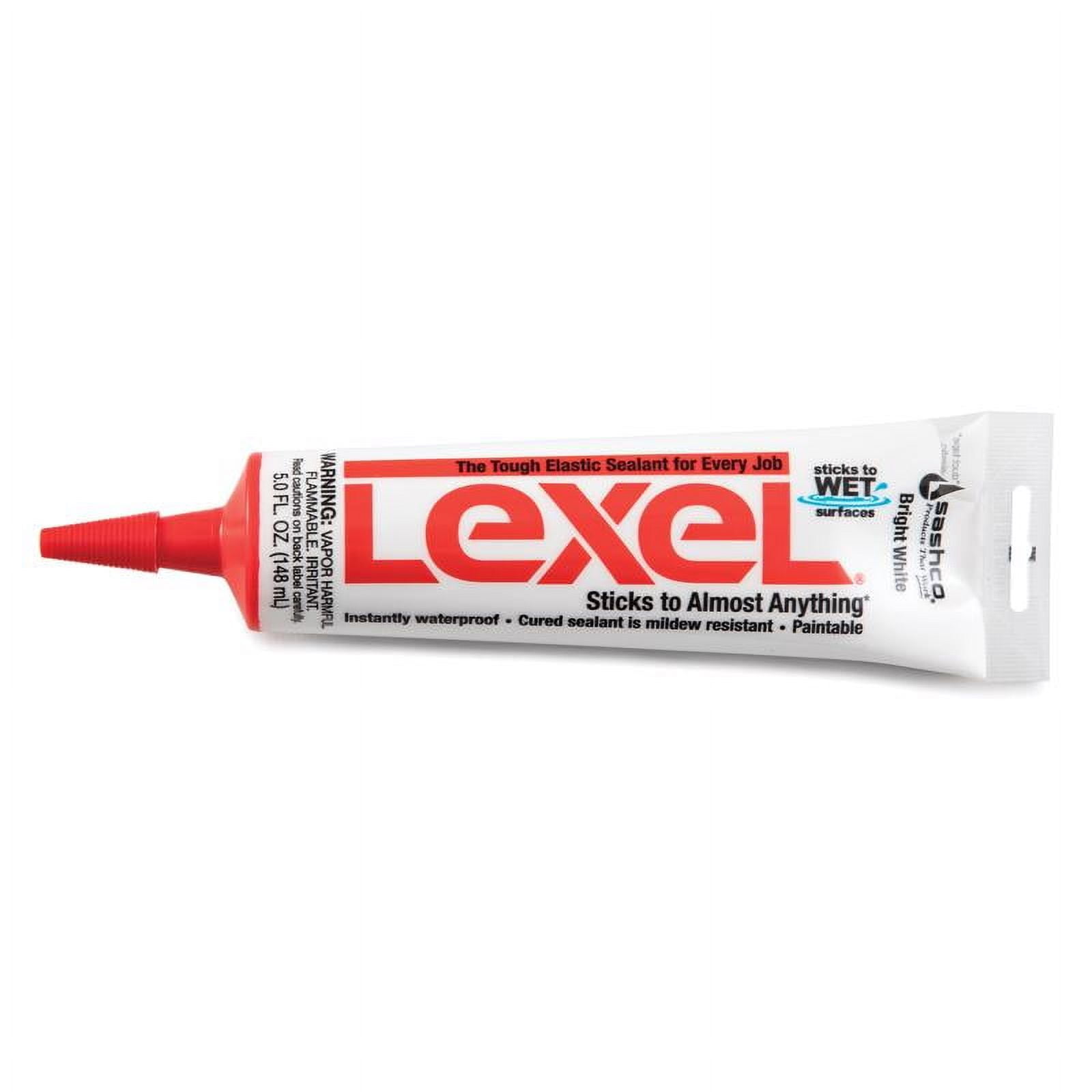 Sashco Lexel White Low VOC Synthetic Rubber All Purpose Caulk 5 oz ...
