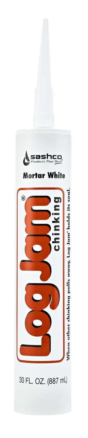 Sashco Log Jam Acrylic Latex Chinking Caulk, 30 oz Cartridge, Buff ...