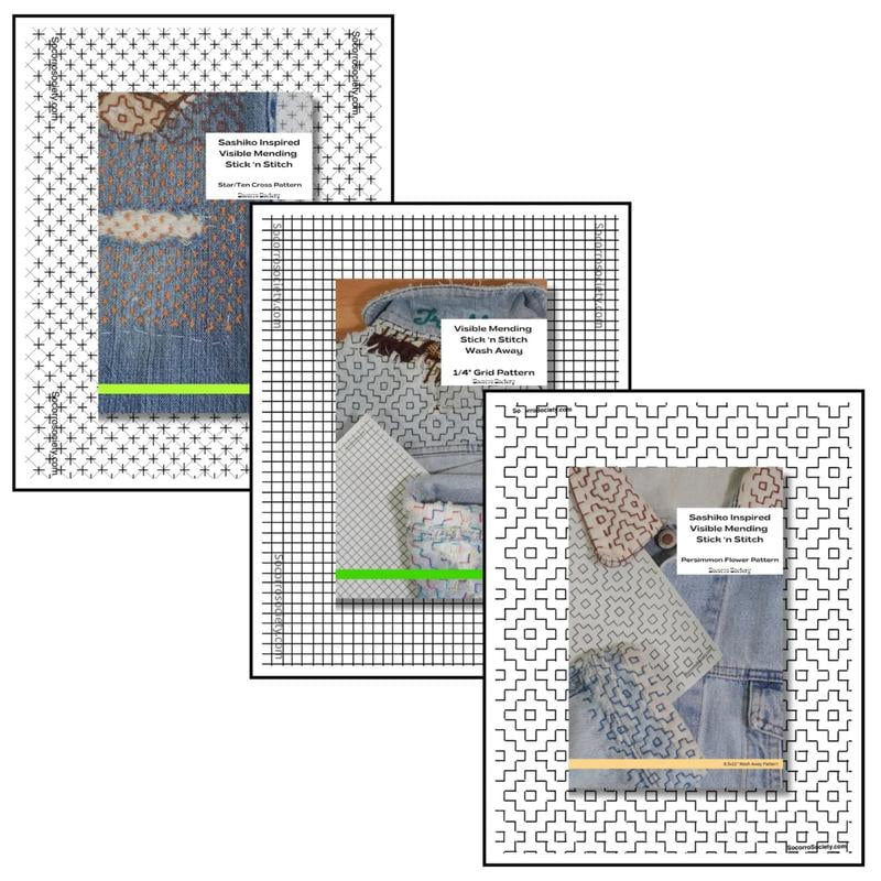 Inspired Mending Stick and Stitch Pattern Bundle - Walmart.com