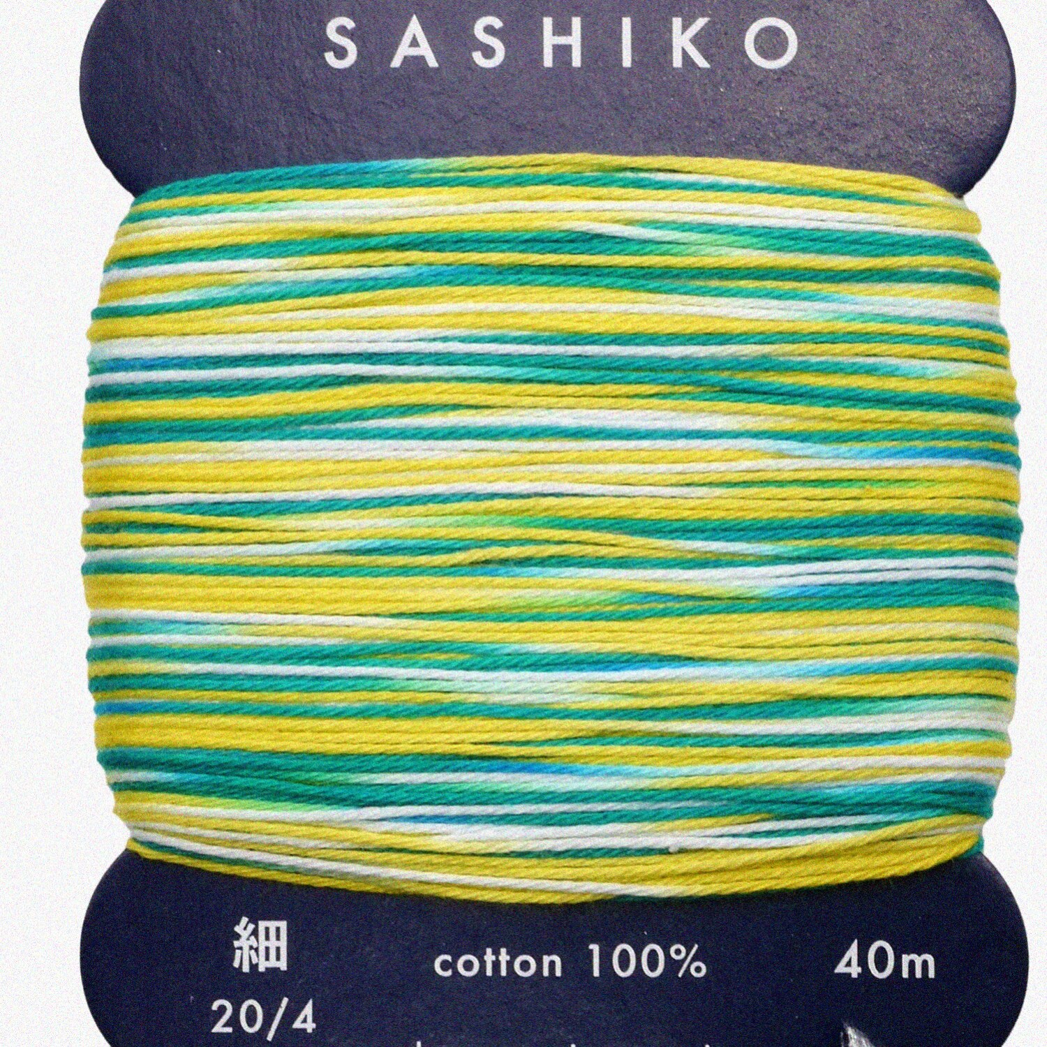 Sashiko Rainbow Ice Thread - Thin 40M Card (Single & Variegated Colors ...