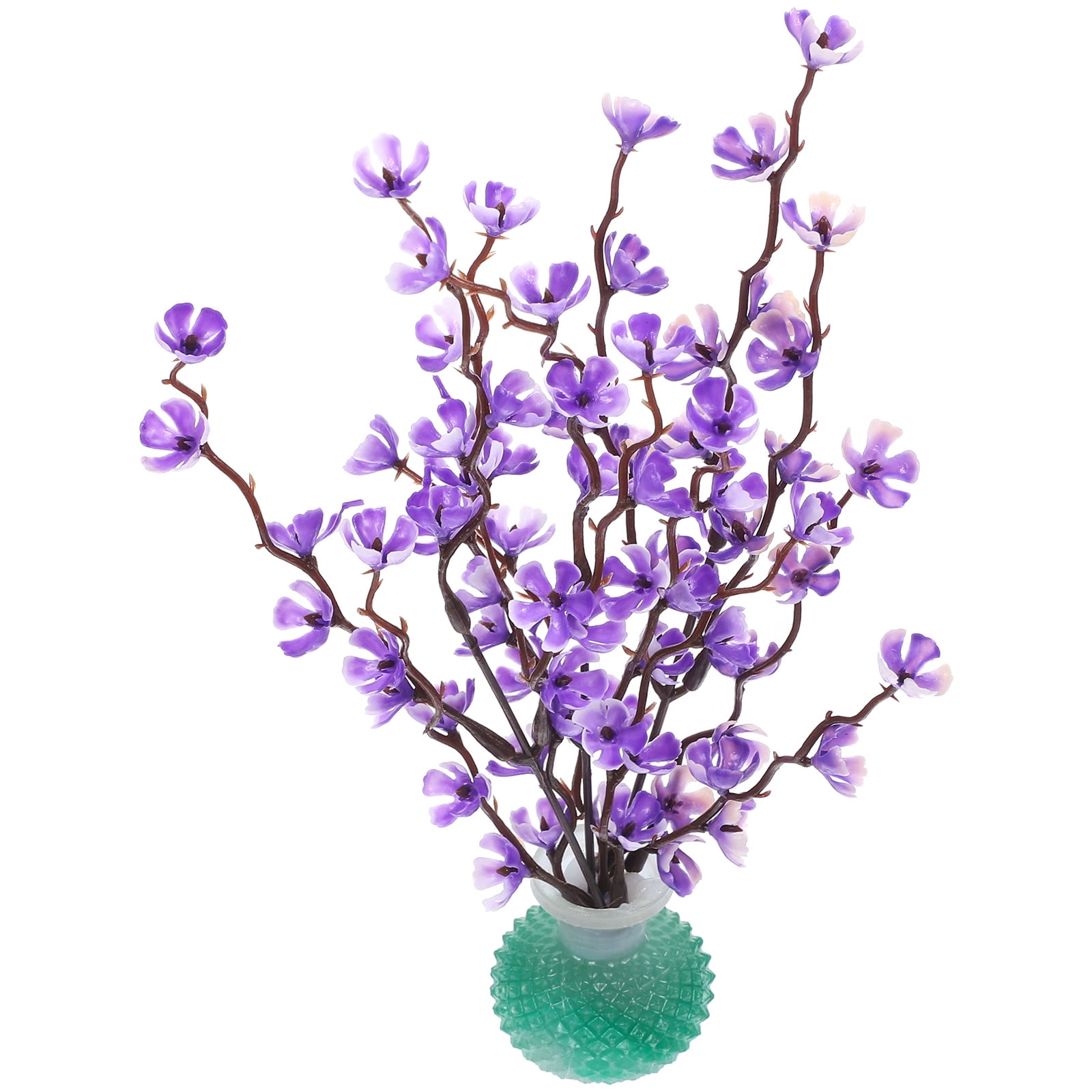 SOPOTUTU Realistic Purple Fake Flower Ornament for Sushi Plate ...