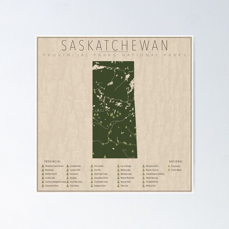 Saskatchewan Parks UNFRAMED Poster, 12x18 - Walmart.com