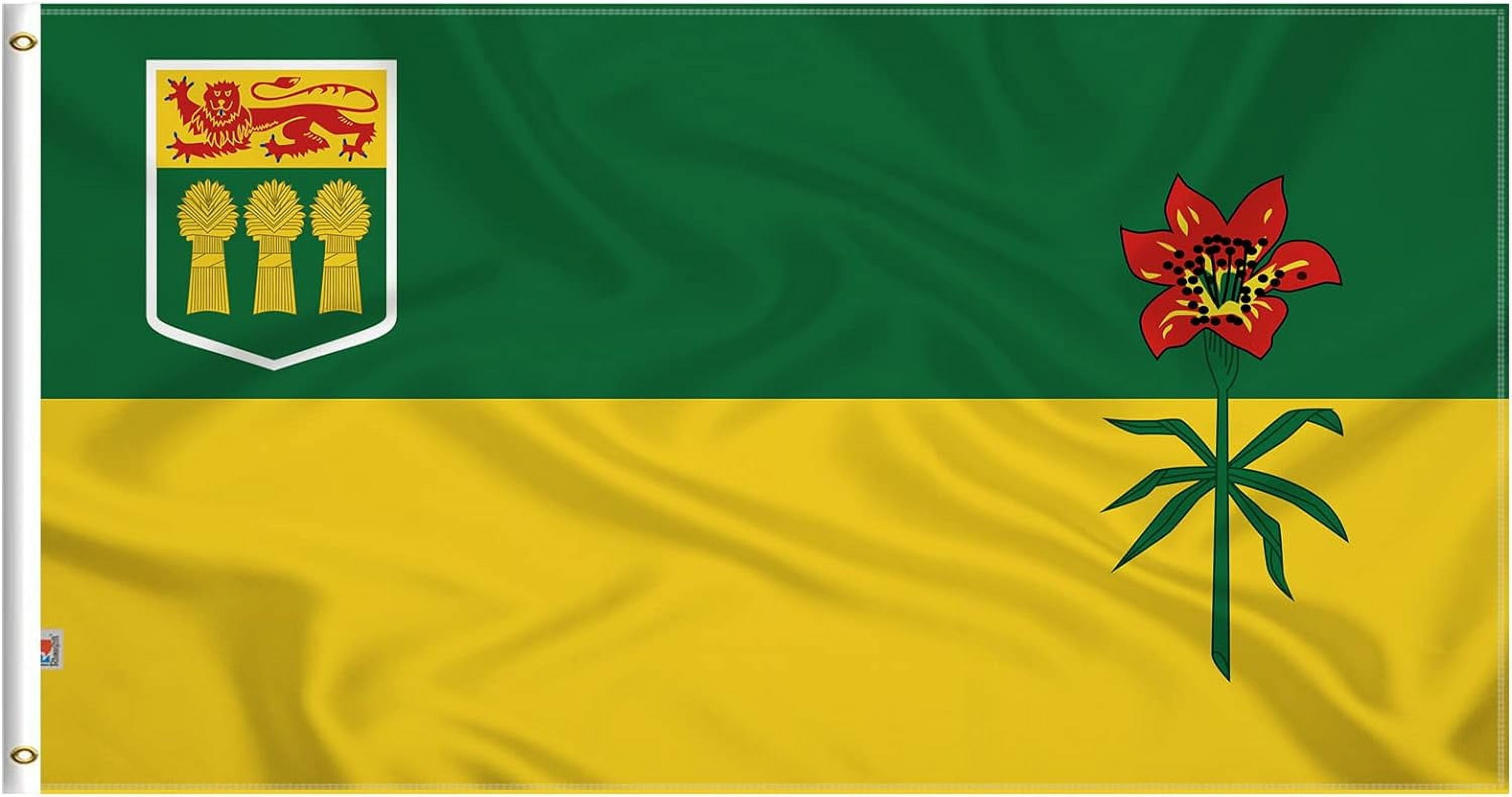 Saskatchewan Sk Candian Province Flag, 3Ply Polyester, Heavy Duty ...