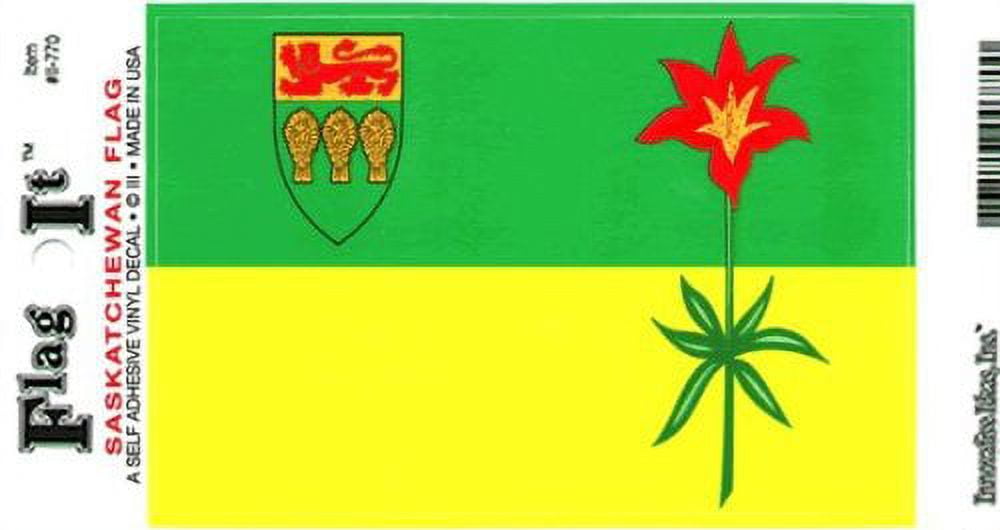 Saskatchewan flag decal for auto, truck or boat - Walmart.com