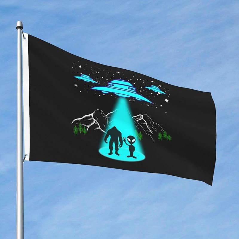 Sasquatch Bigfoot Flag 2x3 Ft Outdoor Flag Double-Sided Print Garden ...