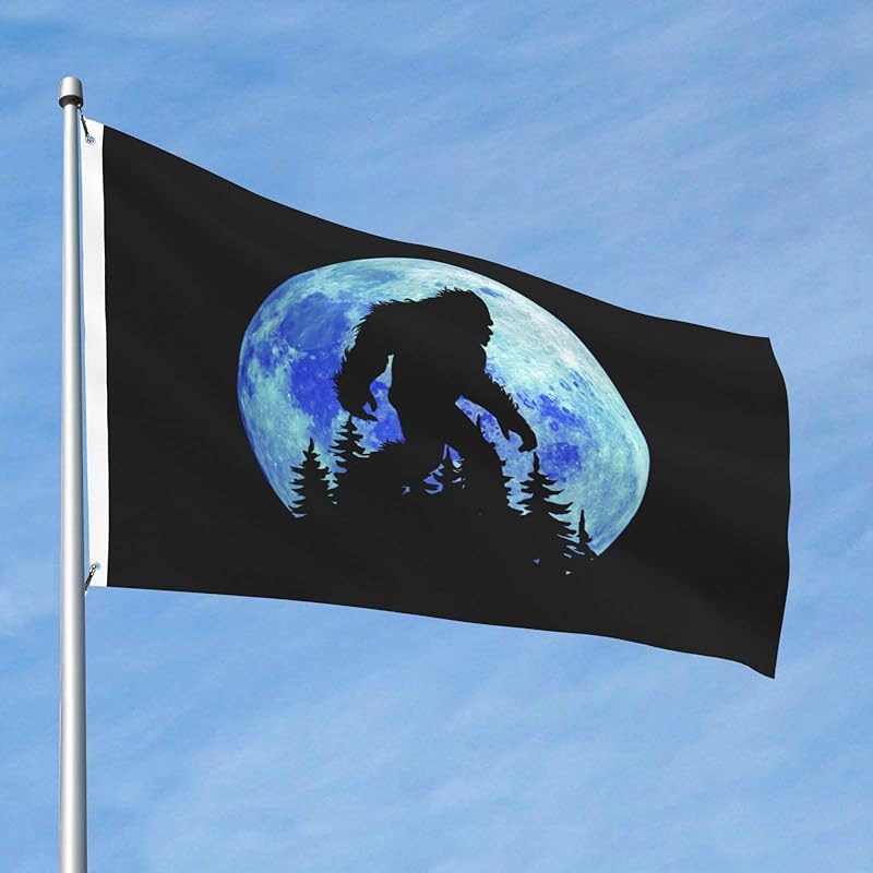 Sasquatch Bigfoot Flag 2x3 Ft Outdoor Flag Double-Sided Print Garden ...