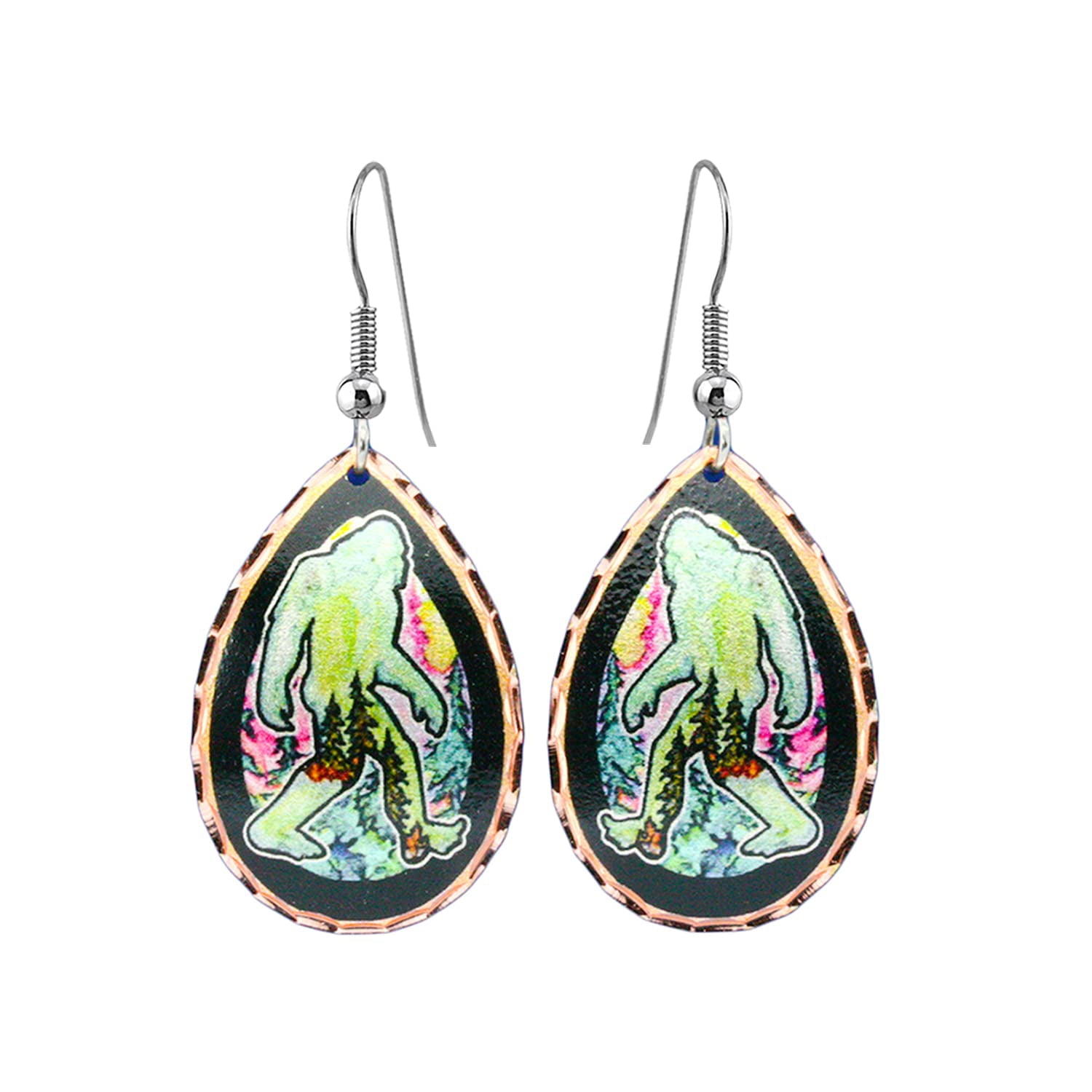 Sasquatch and Bigfoot earrings: Bigfoot jewelry Sasquatch jewelry ...