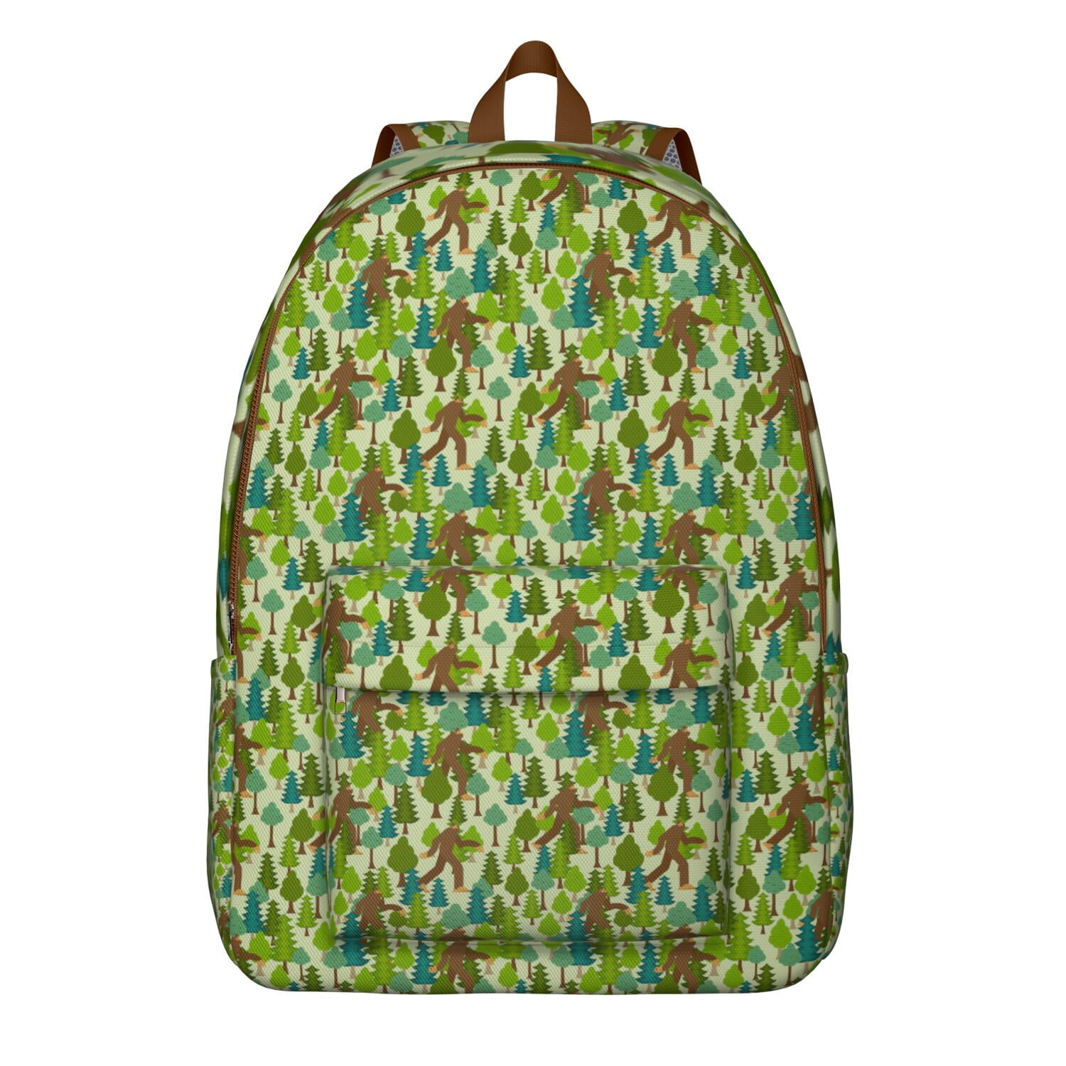 Sasquatch Camping Backpack – Funny Bigfoot Footprint Design with ...