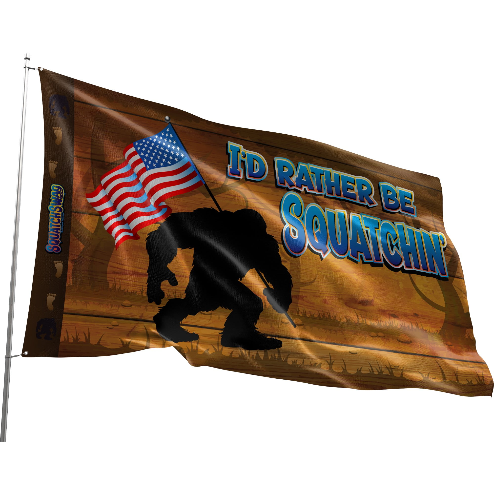 Sasquatch Flag - Durable and Weather Resistant Fishing Flags, Vibrant ...