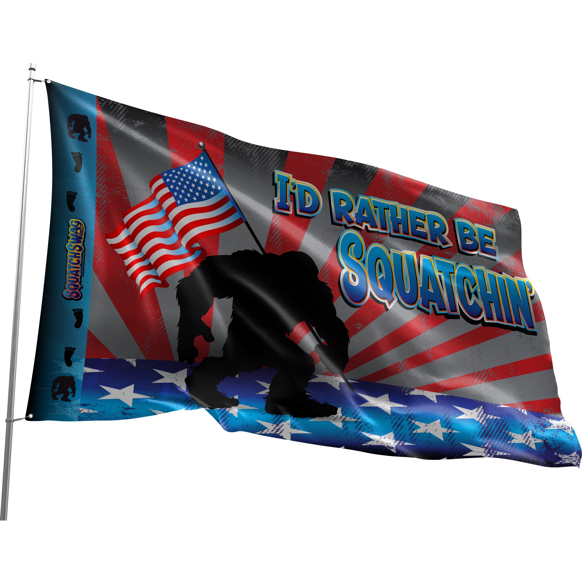 Sasquatch Flag - Durable and Weather Resistant Fishing Flags, Vibrant ...