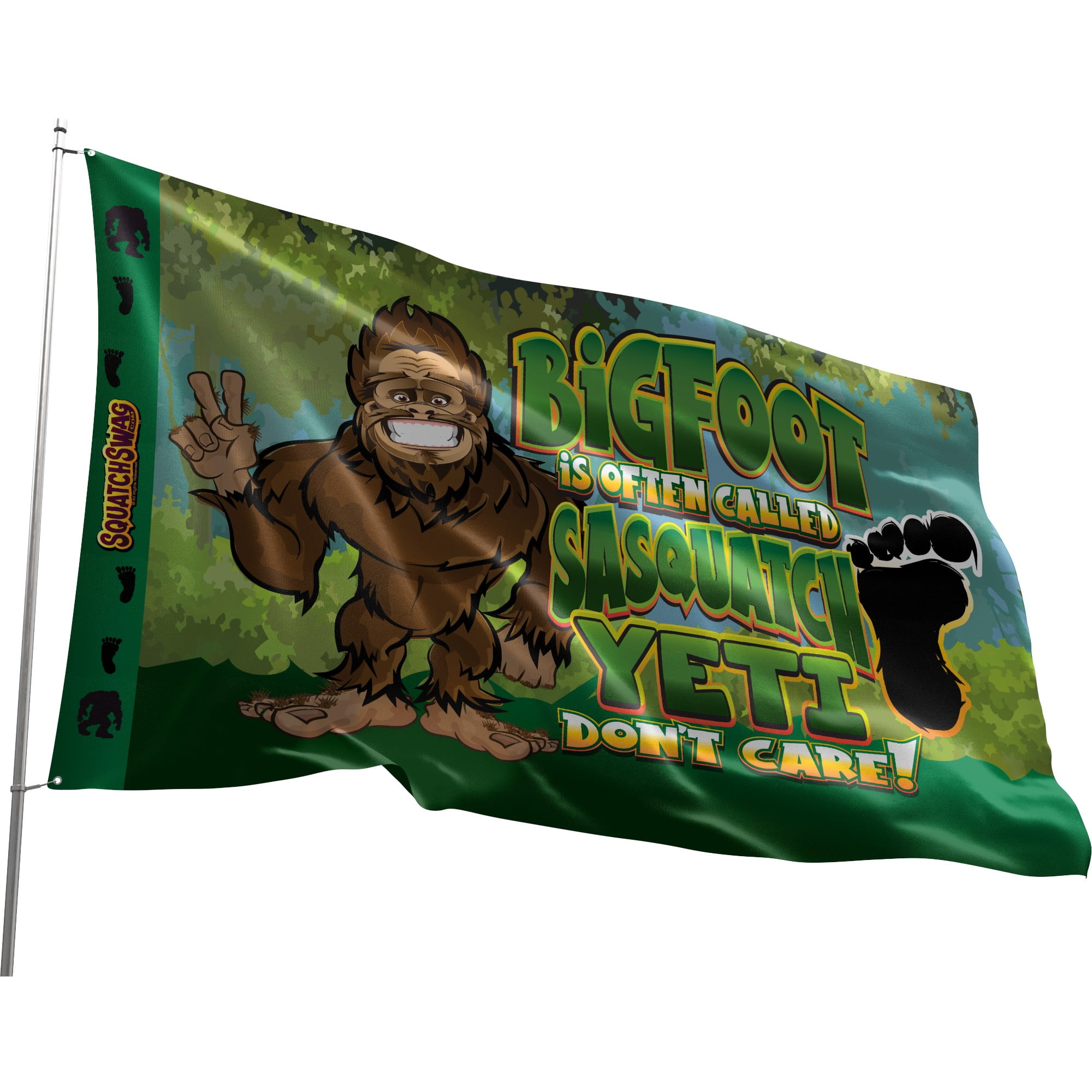 Sasquatch Flag - Durable and Weather Resistant Fishing Flags, Vibrant ...