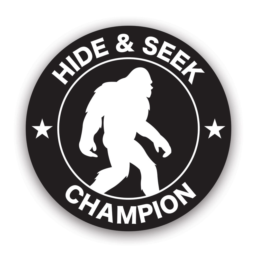 Sasquatch Hide and Seek Champion Sticker Decal - Self Adhesive Vinyl ...