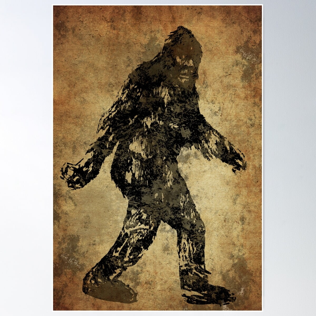 Sasquatch Poster Wall Art, Modern Wall Decor For Living Room Bedroom ...
