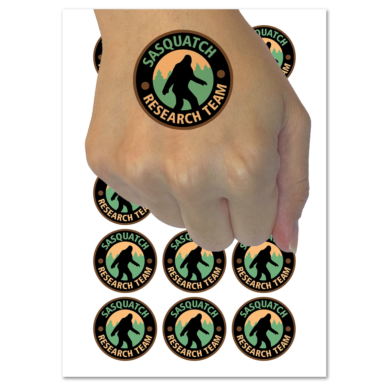Sasquatch Research Team Bigfoot Cryptid Water Resistant Temporary ...