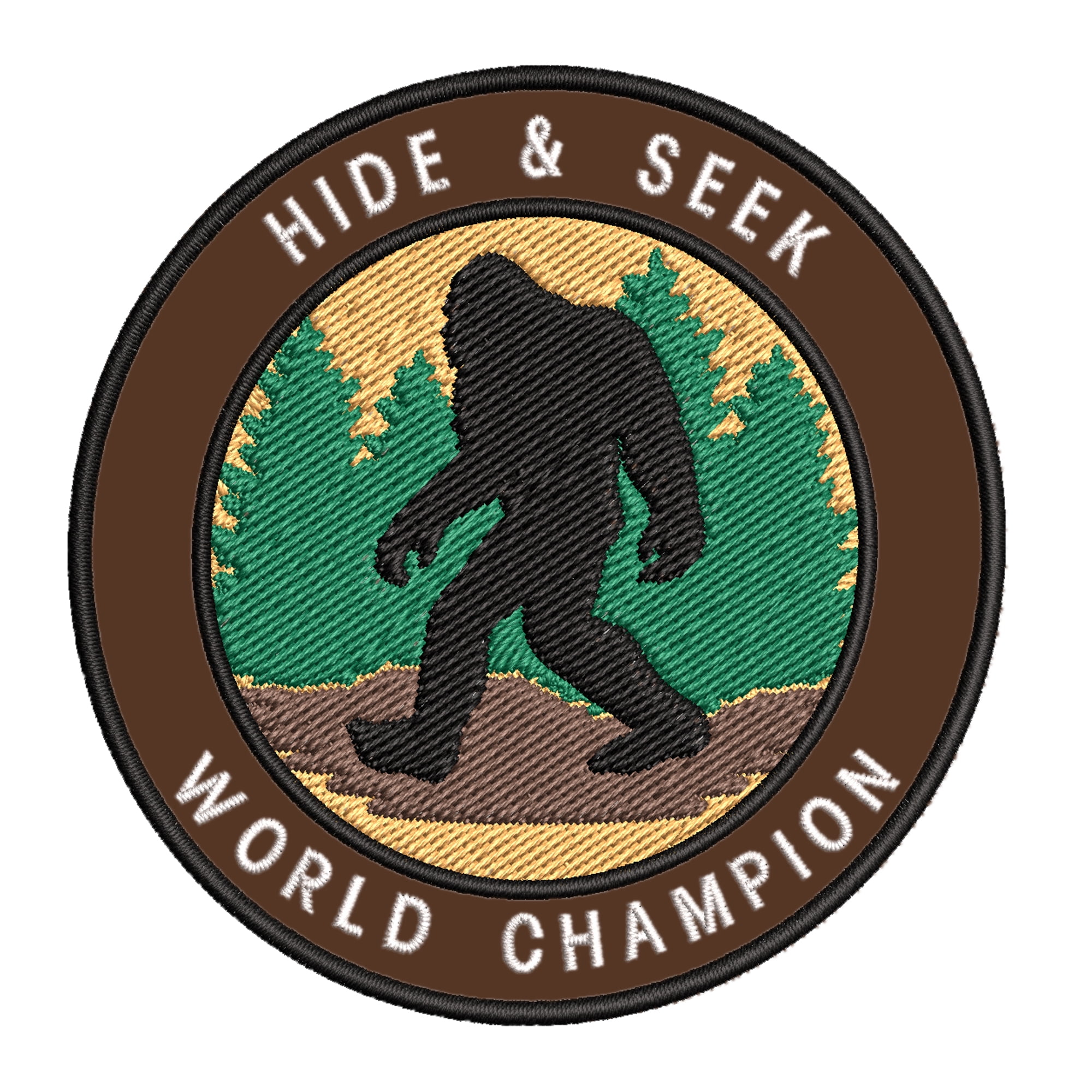 Sasquatch Sighting 3.5" Iron On Or Sew On Embroidered Fabric Badge ...