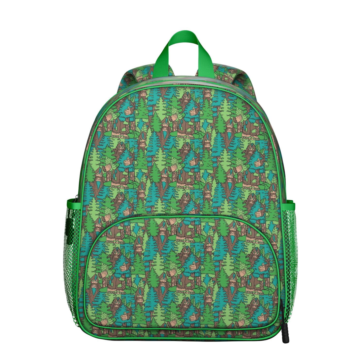 Sasquatch Student Backpack – Funny Bigfoot Print for Wilderness Camping ...