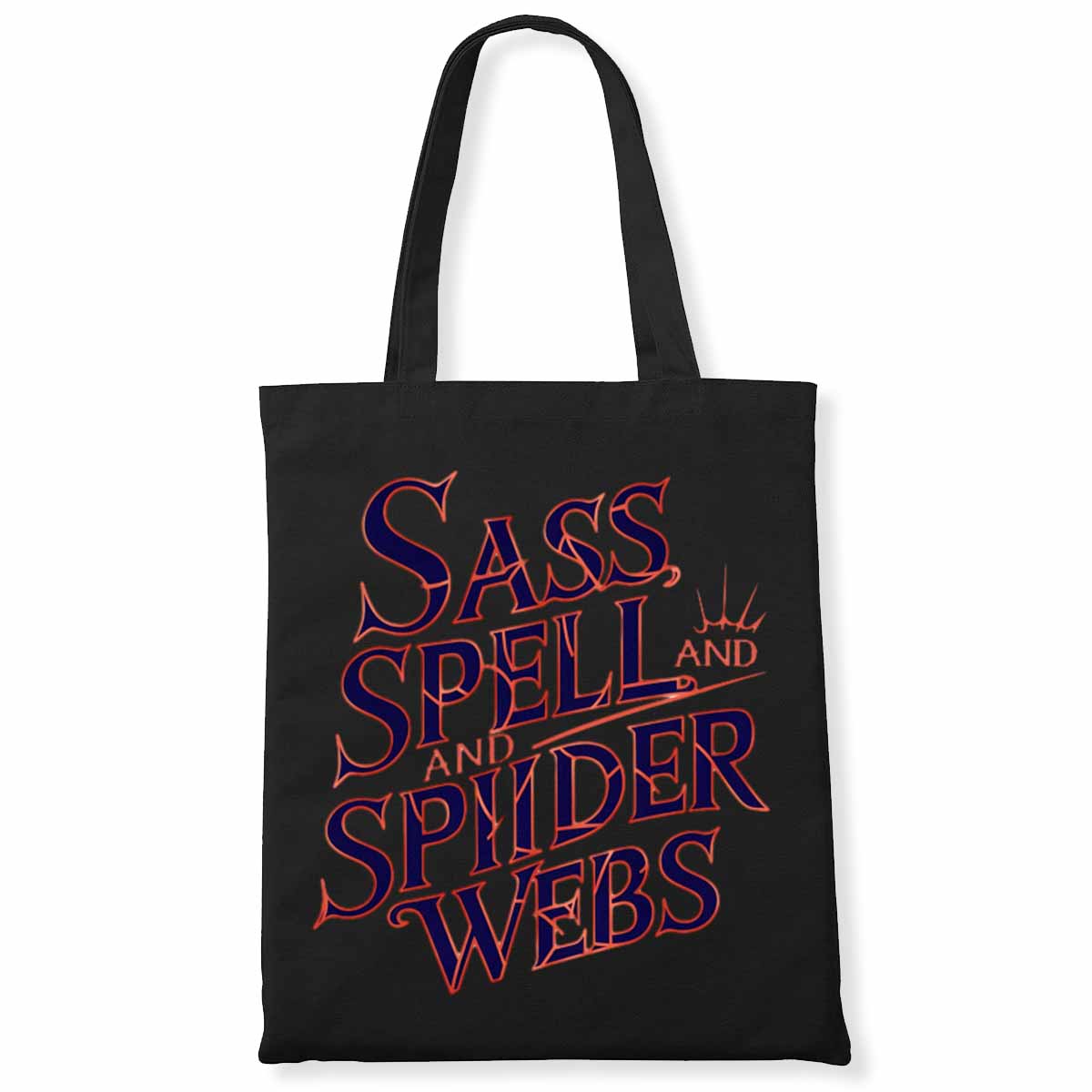 Sass, Spells, and Spider Webs But Totally Chill Coffee Skeleton Halloween Canvas Bag 2Pcs ...