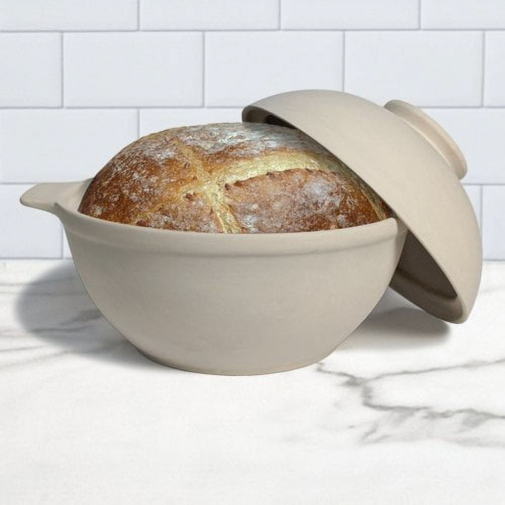 Superstone Bread Dome Dish | Unglazed Stoneware, Bake Loaf Base ...