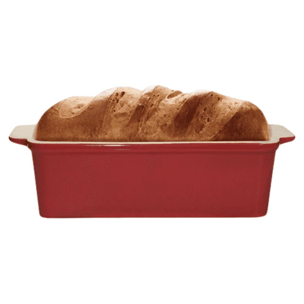 Sassafras Superstone Loaf Pan | Red Glazed - Walmart.com