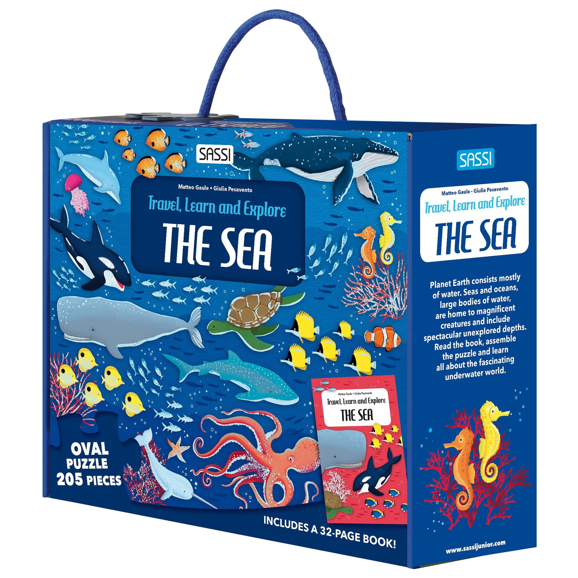 Sassi: Travel, Learn & Explore - The Sea - 205pc Puzzle & 32-Page Book ...