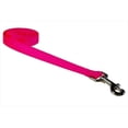 Sassy Dog Wear SOLID NEON PINK SM-L 4 ft. Nylon Webbing Dog Leash- Neon ...