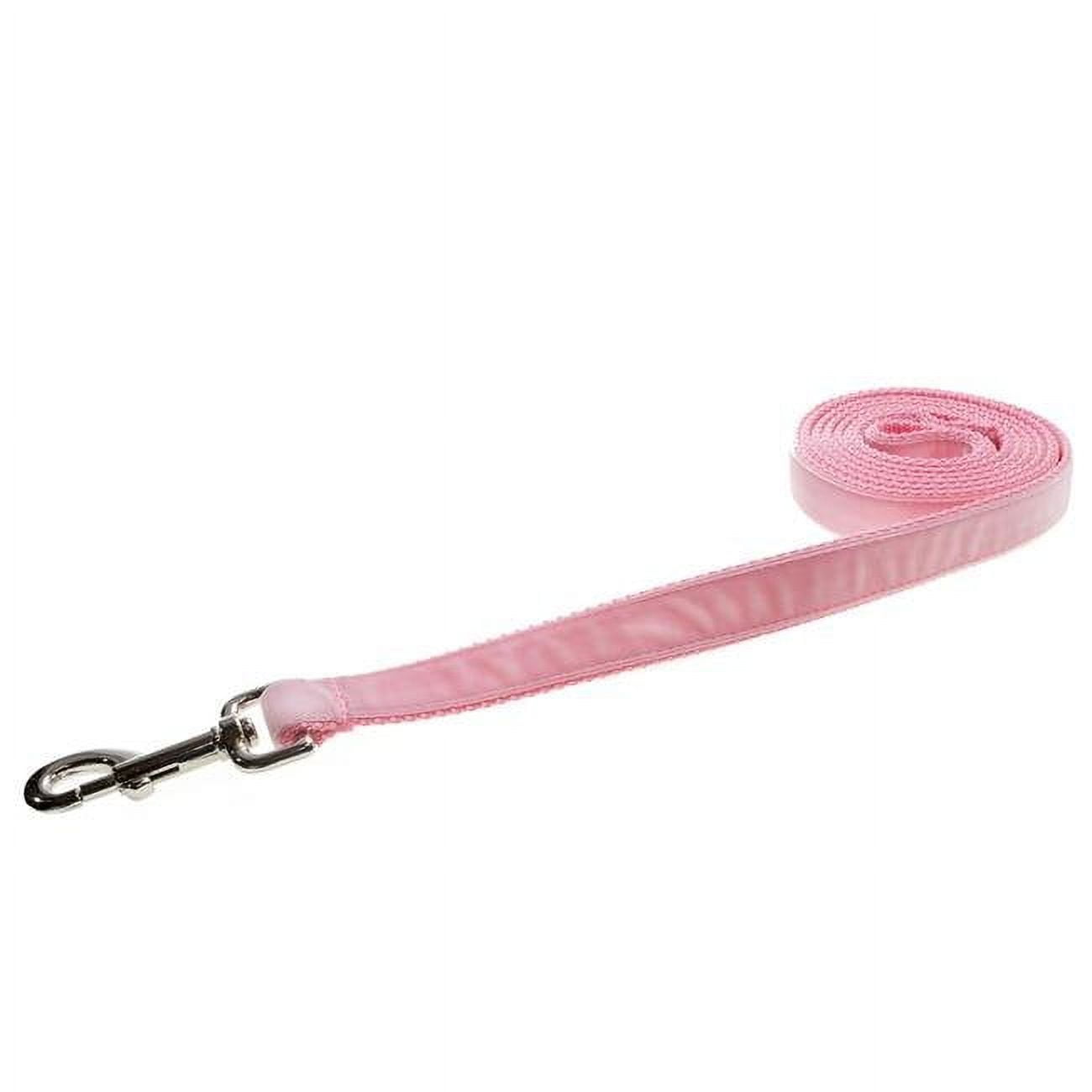 Sassy Dog Wear VELVET PINK4-L Velvet Pink Dog Leash - Large - Walmart.com