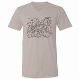 Sassy Frass Adore Him Holiday Nativity V-Neck Canvas T-Shirt - Walmart.com