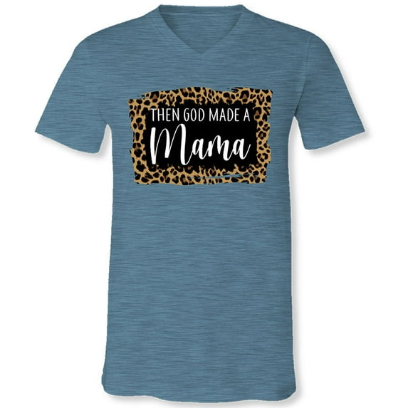 Sassy Frass God Made A Mama Canvas V-neck T-Shirt - Walmart.com
