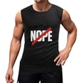 Sassy Nope Attitude Phrase For Everyday Humor Men's Tank Top Muscle ...