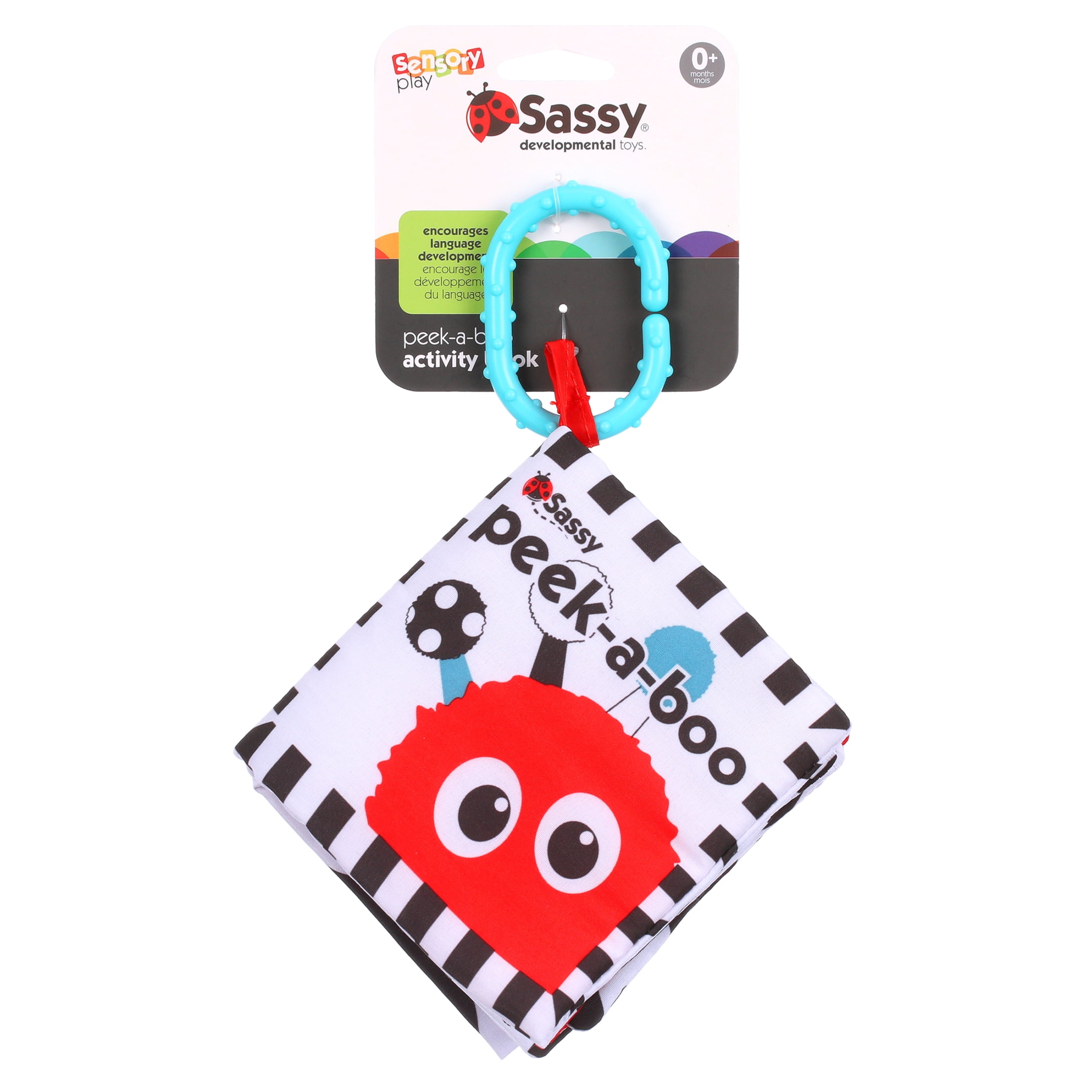 Sassy Peek-a-Boo Activity Book with Attachable Link for on-The-Go ...