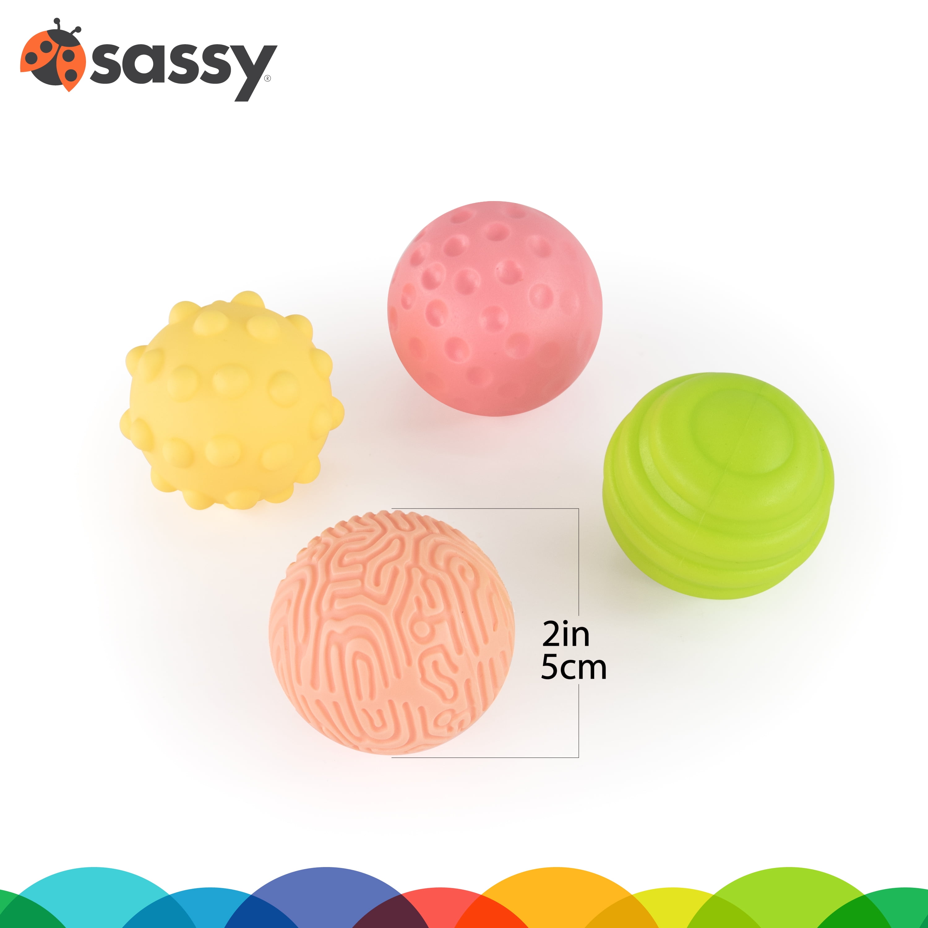 Sassy Sensory Bath Balls Multicolored - Walmart.com