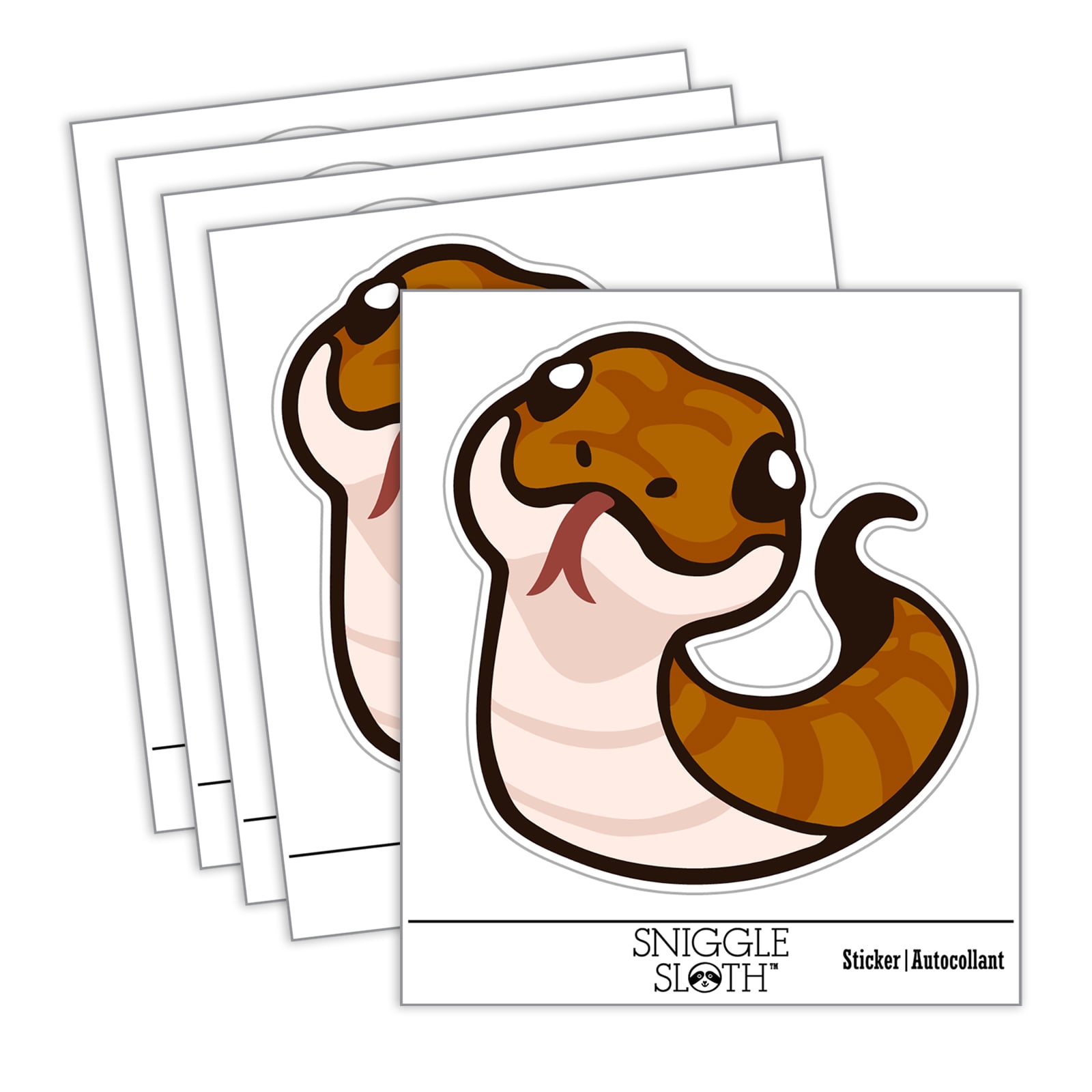 Sassy Snake with Tongue Sticking Out Car Window Bumper Water Bottle ...