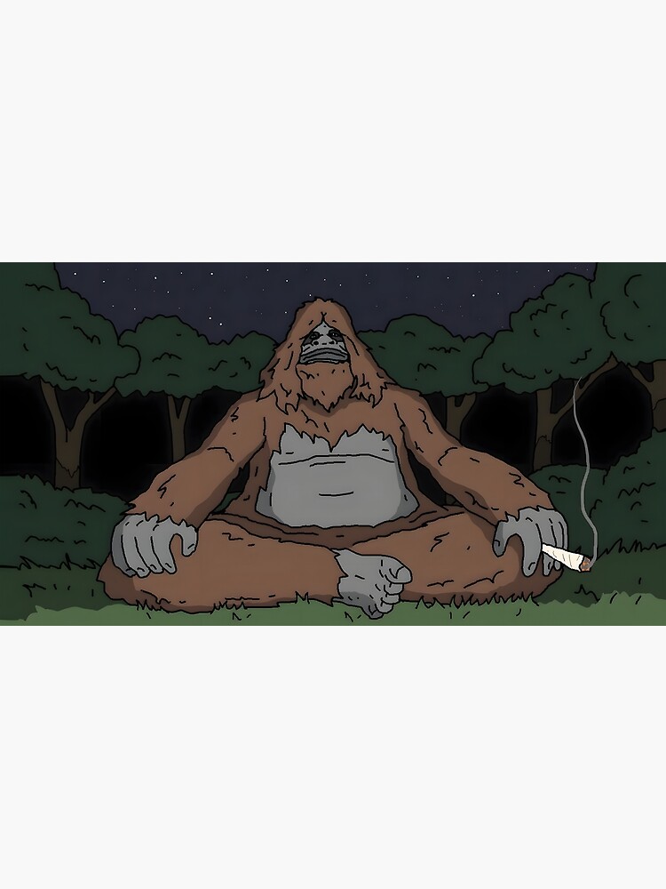 Sassy The Sasquatch Canvas Poster Decor Landscape Office Room Decor ...