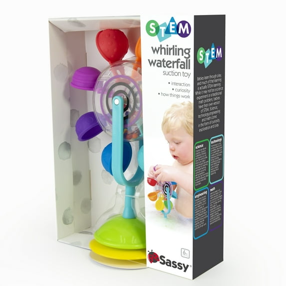 Sassy Whirling Waterfall Spinning Suction Bath Toy - Walmart.com