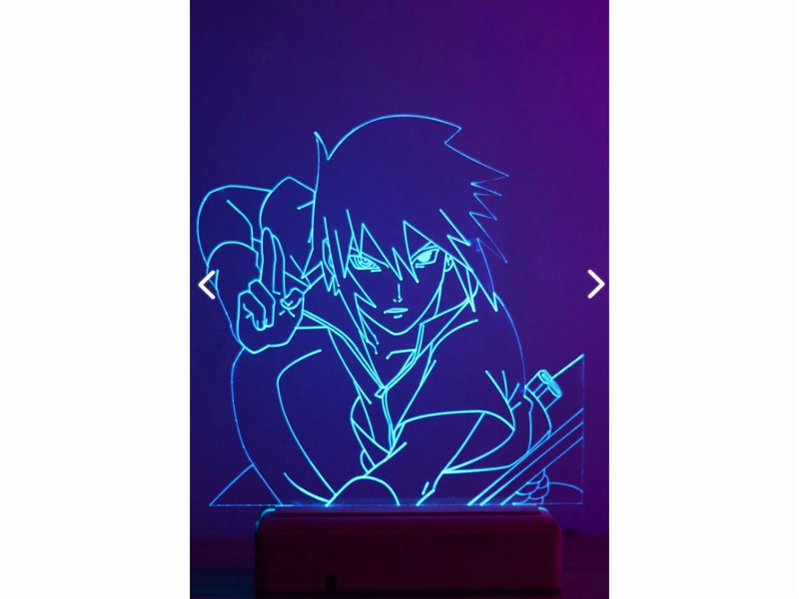 Sasuke Uchiha Naruto 16 Color Anime Night Light - Walmart.com