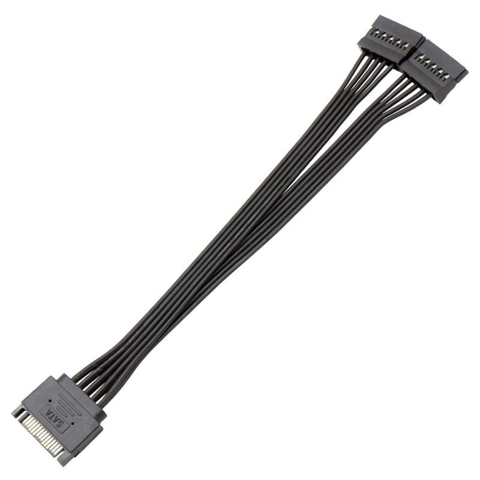 Sata 15-Pin Power Adapter Line Sata 15 Pin Male to 2 x Female Power ...