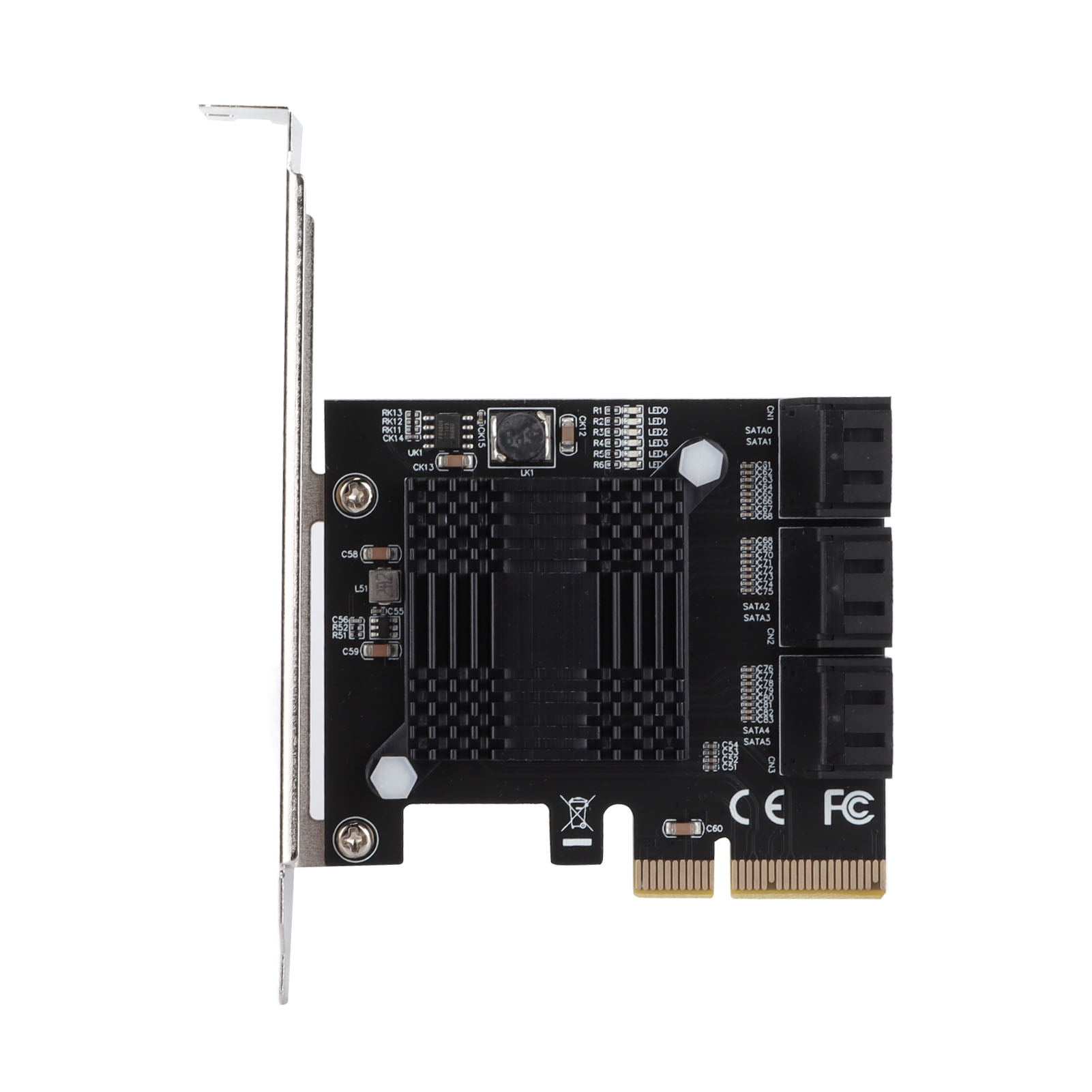 Sata Expansion Card Lightweight Portable ASM Chip 5 Connection ...