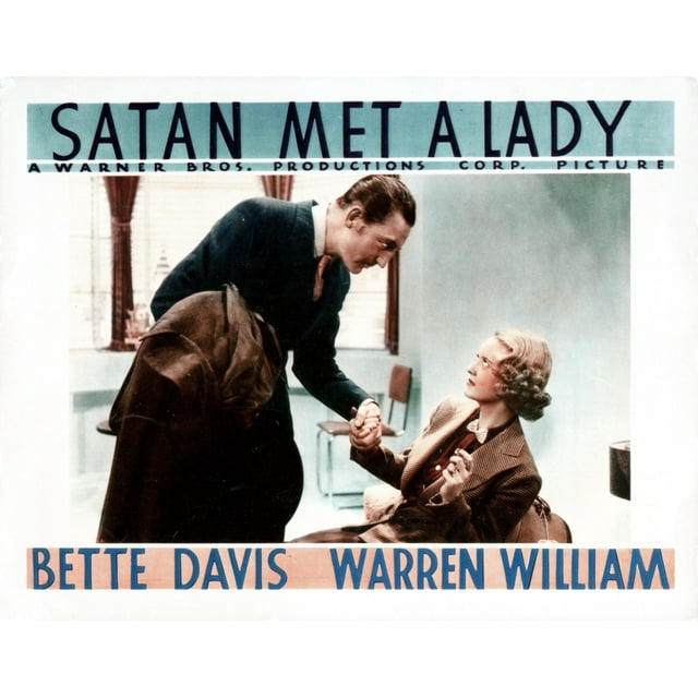 Satan Met A Lady From Left Warren William Bette Davis 1936 Movie Poster ...