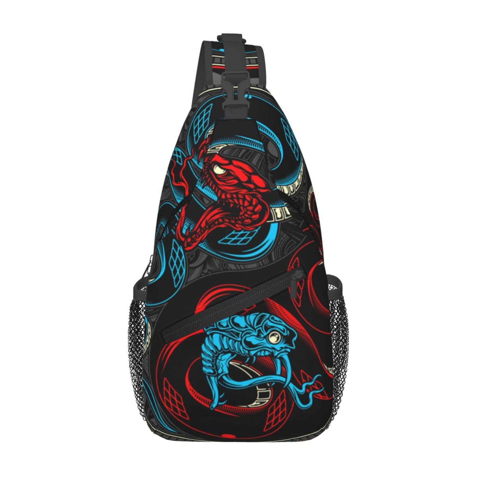 Satan Snake Ying Yang Sling Backpack Shoulder Chest Crossbody Bag ...