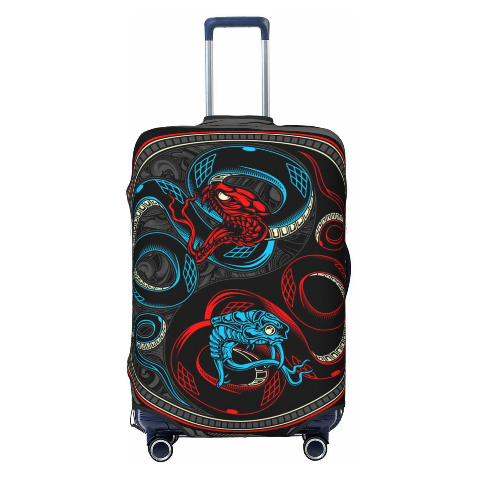 Satan Snake Ying Yang Travel Luggage Cover Suitcase Protector Anti ...