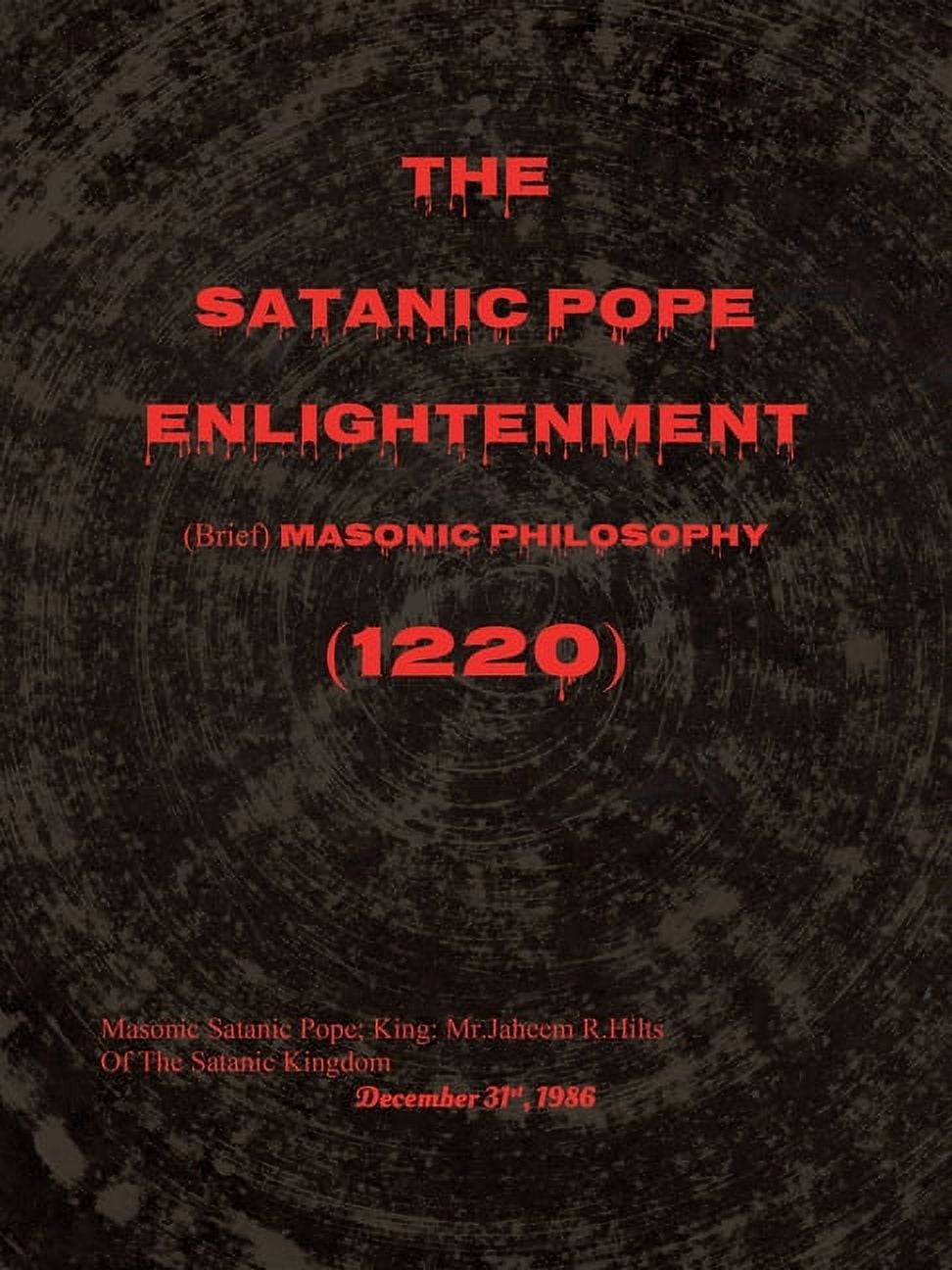 Satanic Pope Enlightenment : Brief Masonic Philosophy - Walmart.com