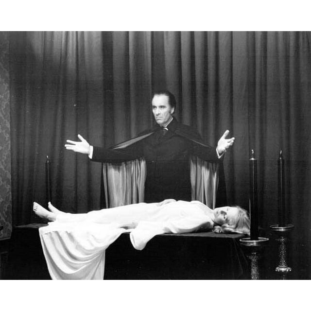 Satanic Rites of Dracula 1973 Joanna Lumley and Christopher Lee 16x20 ...