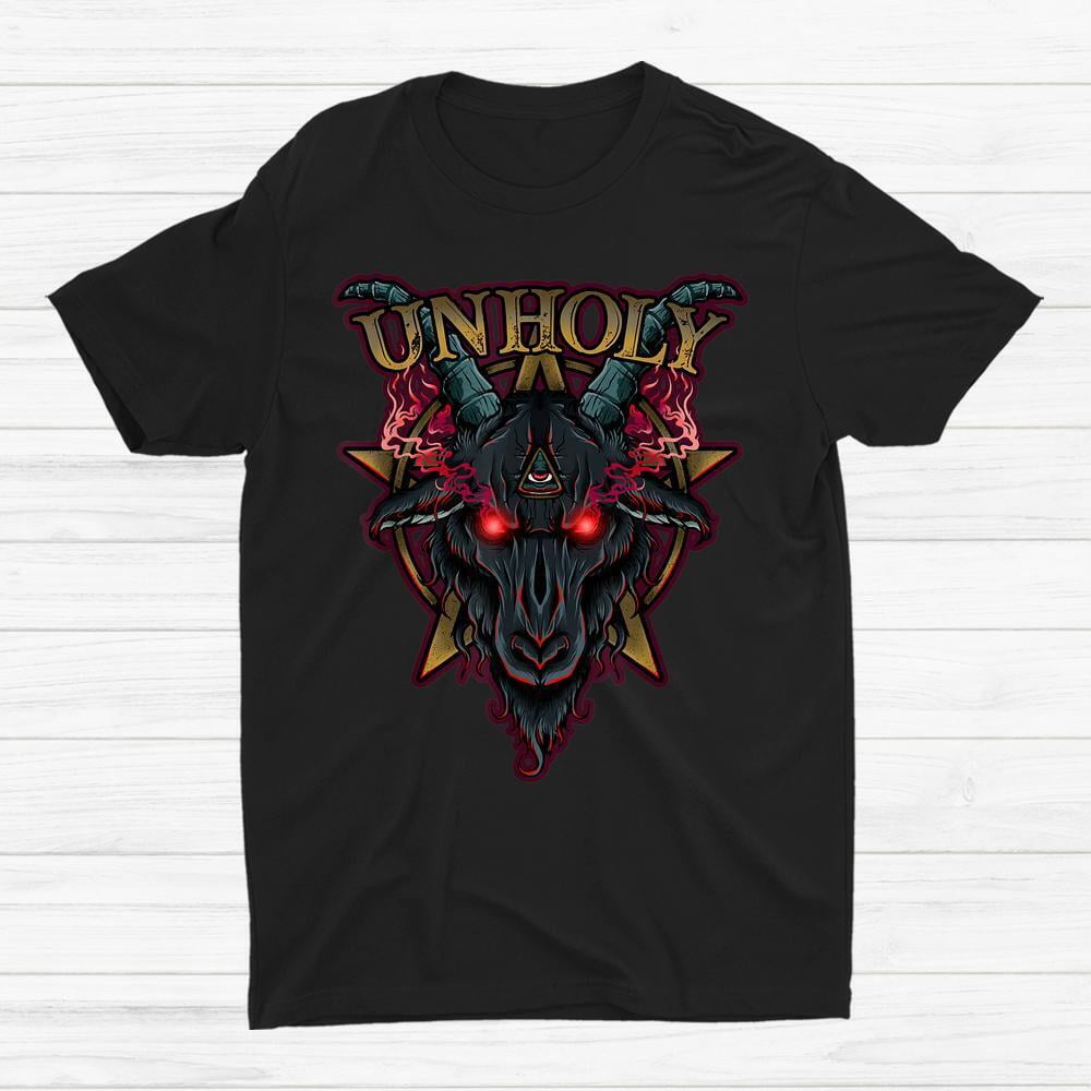 Satanic Unholy Goat Baphomet Evil Gothic Demonic Symbol T-shirt Size S ...
