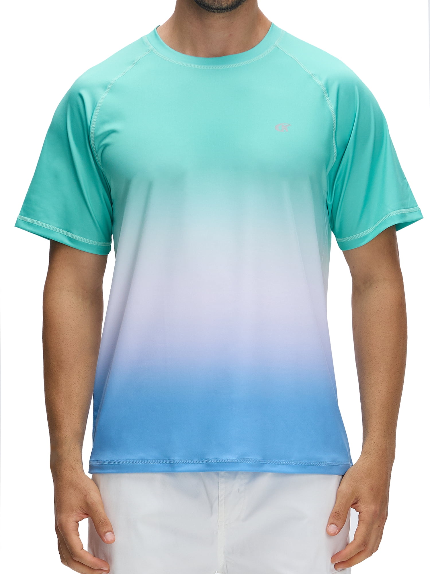 Satankud Men's Swim Shirts Rash Guard UPF 50+ UV Sun Protection T-Shirt ...