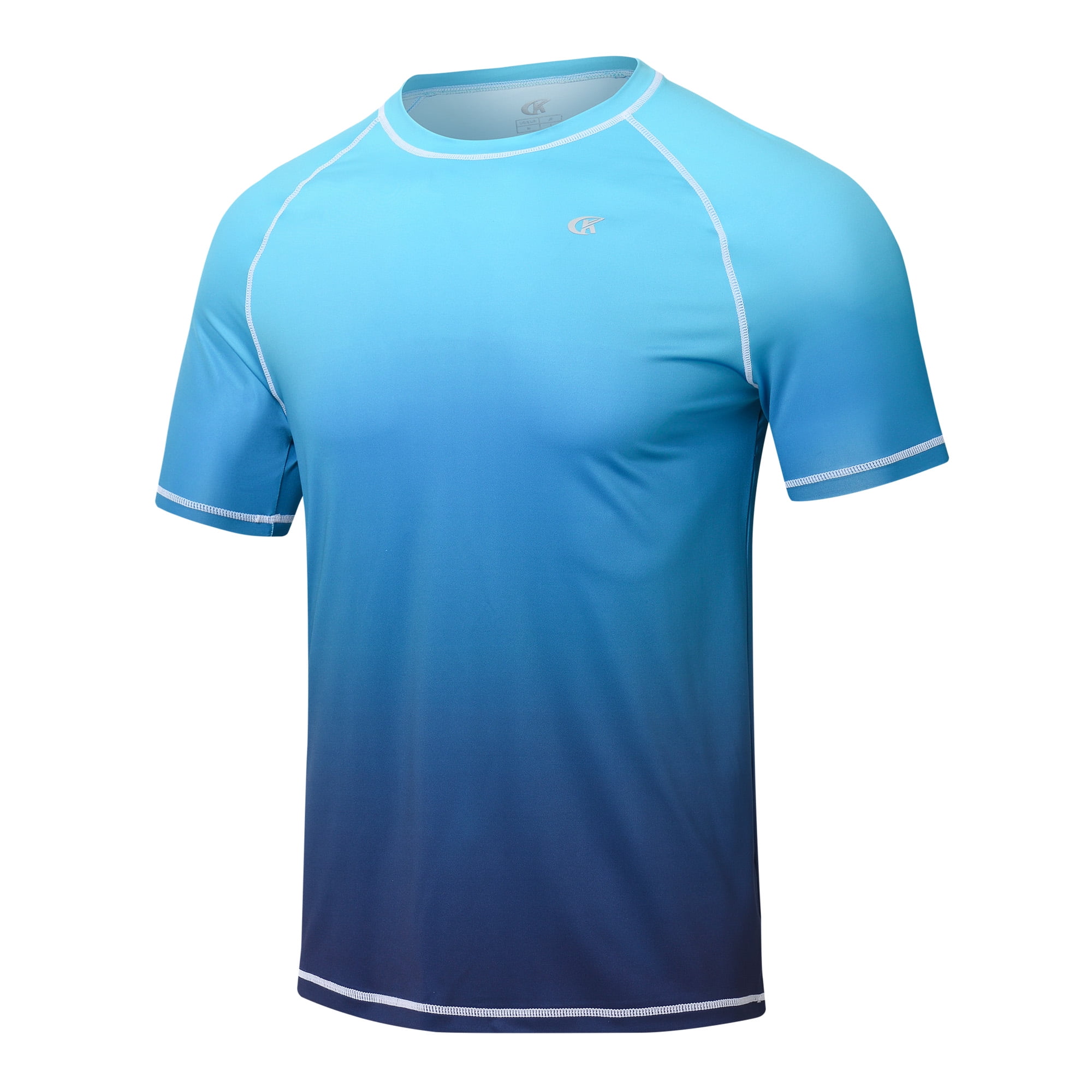 Satankud Men's UPF 50+ Rash Guards Swim T-Short Sleeve Running Shirt Swimwear Swim Hiking ...